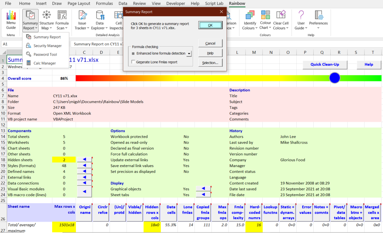 Overview - Rainbow Analyst